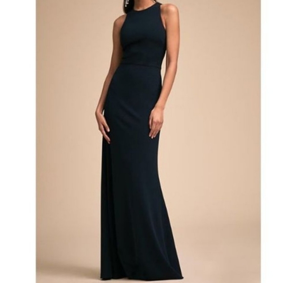 BHLDN | Dresses | New Bhldn Klara Dressgown Formal In Navy Blue | Poshmark